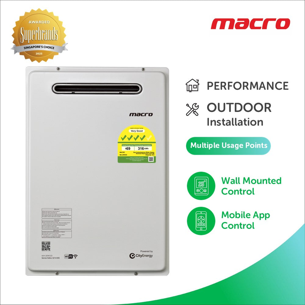 Buy Macro MA-20WOD Gas Water Heater in Singapore - City Energy Life ...