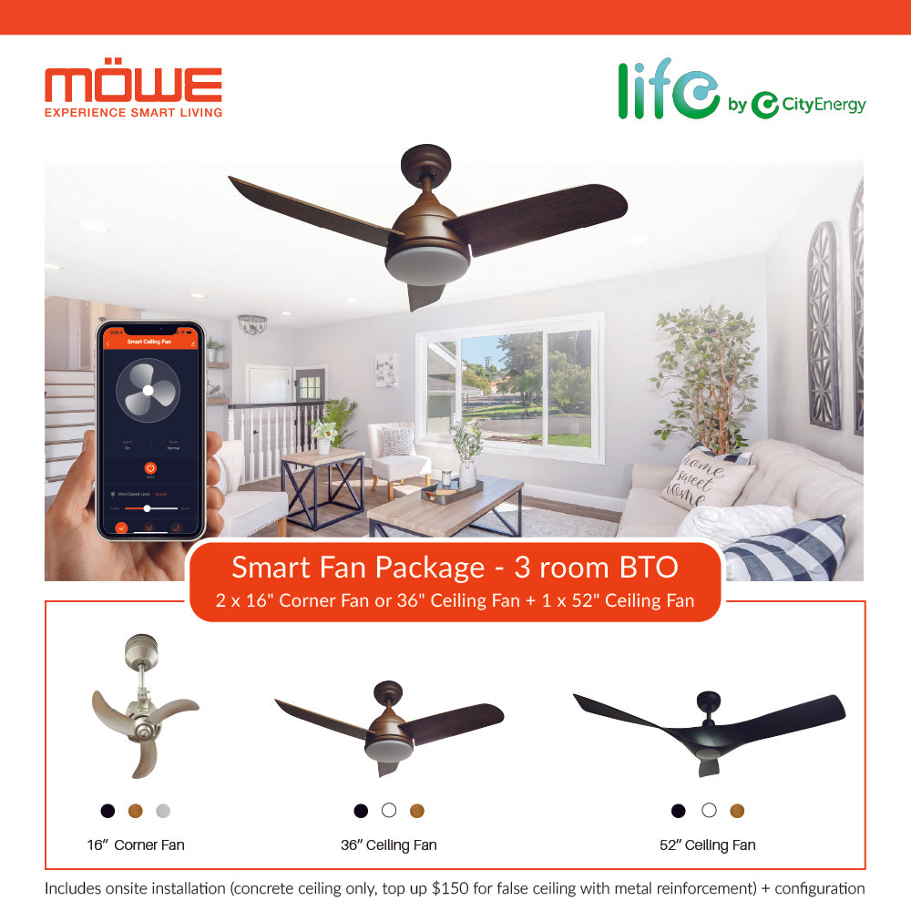 Ceiling Box Fan Singapore | Shelly Lighting