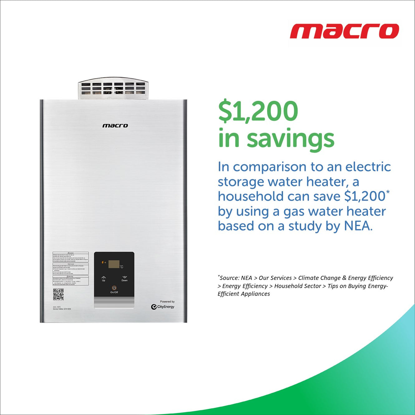 Buy Macro MA-10FE Gas Water Heater in Singapore - City Energy Life ...