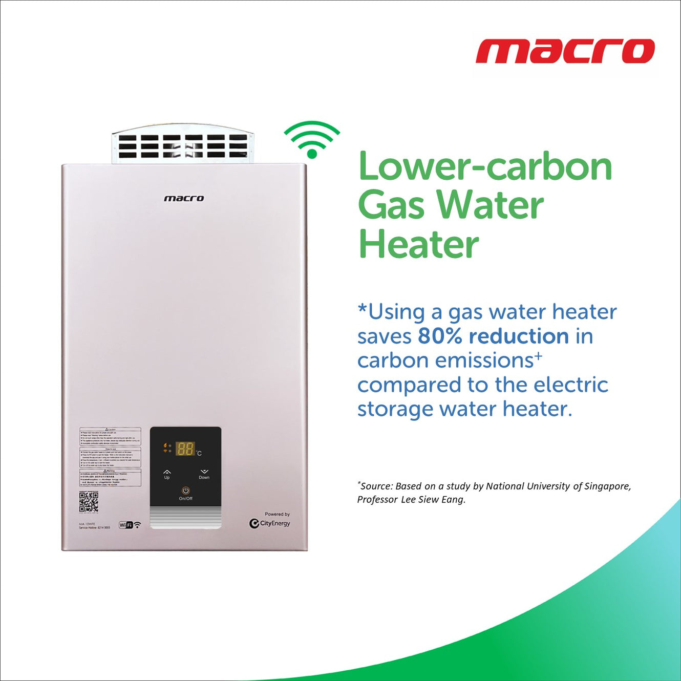Buy Macro MA-10WFE Gas Water Heater in Singapore - City Energy Life ...