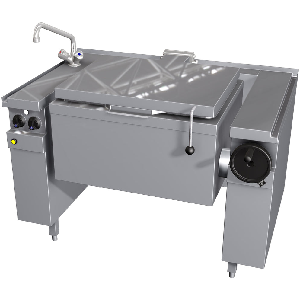 Buy MKN Gas tilting bratt pan 2/1 GN side frames manual tilting in ...